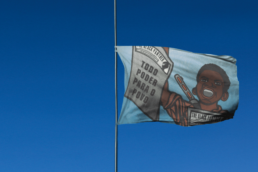 Bandeira "Todo Poder para o Povo" no Museu de Arte do Rio - ARTEQUEACONTECE